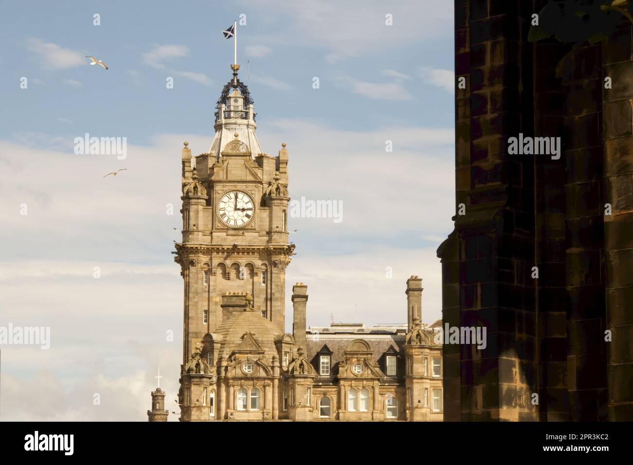 clock tower at Edinburgh Stock Photo - Alamy