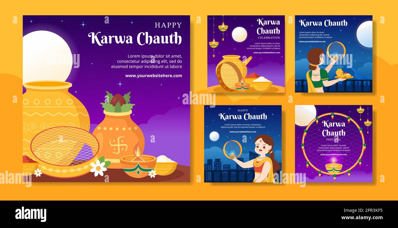 Happy karwa chauth Stock Vector Images - Alamy