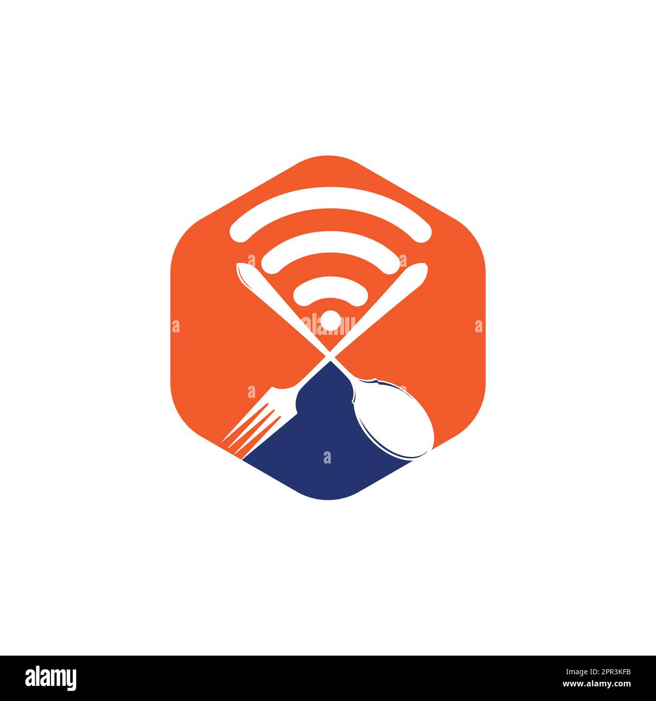 Food signal online food ordering logo design. Order food on internet ...