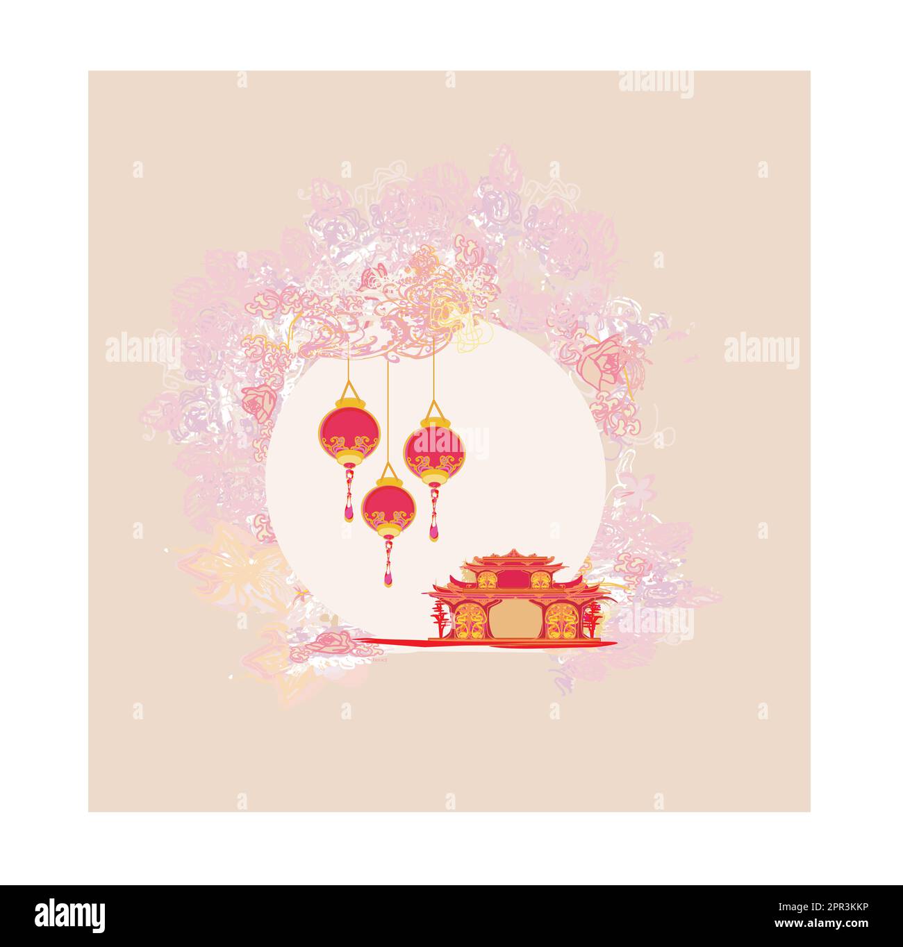 abstract Chinese landscape background Stock Vector Image & Art - Alamy
