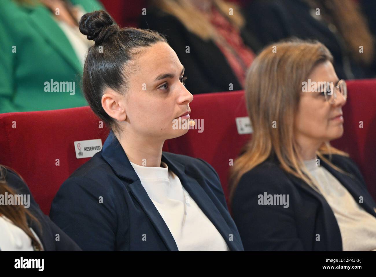 Tubize, Belgium - April 26 : Nicky Evrard , Ambassador & Belgian Red ...