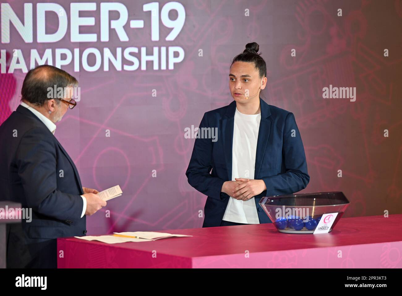 Tubize, Belgium - April 26 : Nicky Evrard , Ambassador & Belgian Red ...
