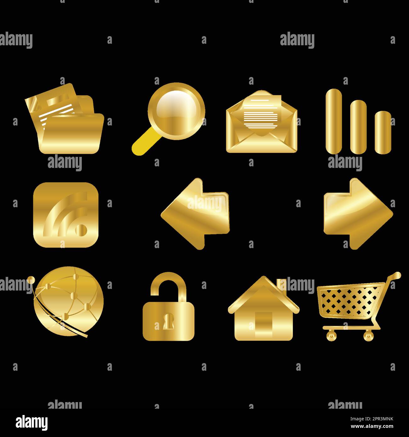 Website interface icons Stock Vector Images - Alamy