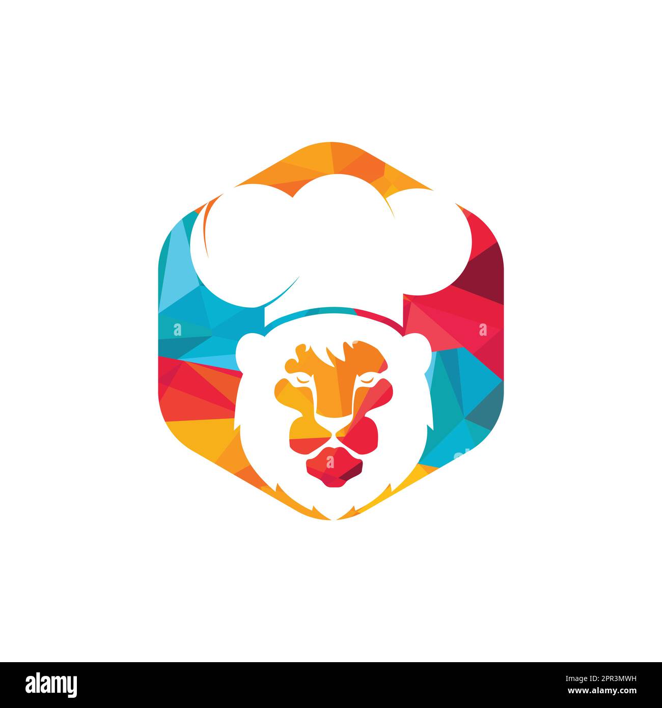 Chef lion vector logo design template. Food restaurant logo concept ...