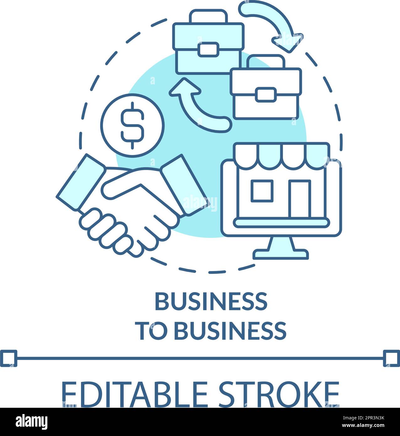 B2b business model concept illustration Stock Vector Images - Alamy