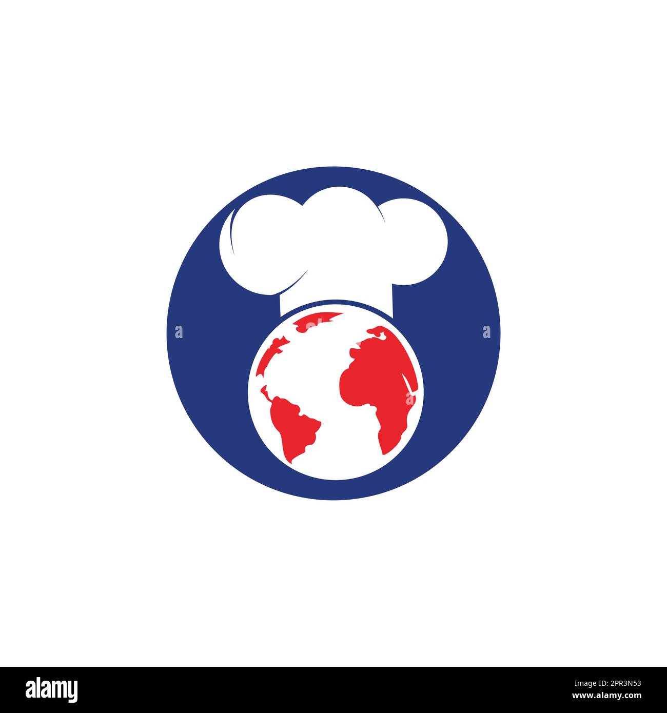 Global chef vector logo design. Cooking planet vector logo design ...