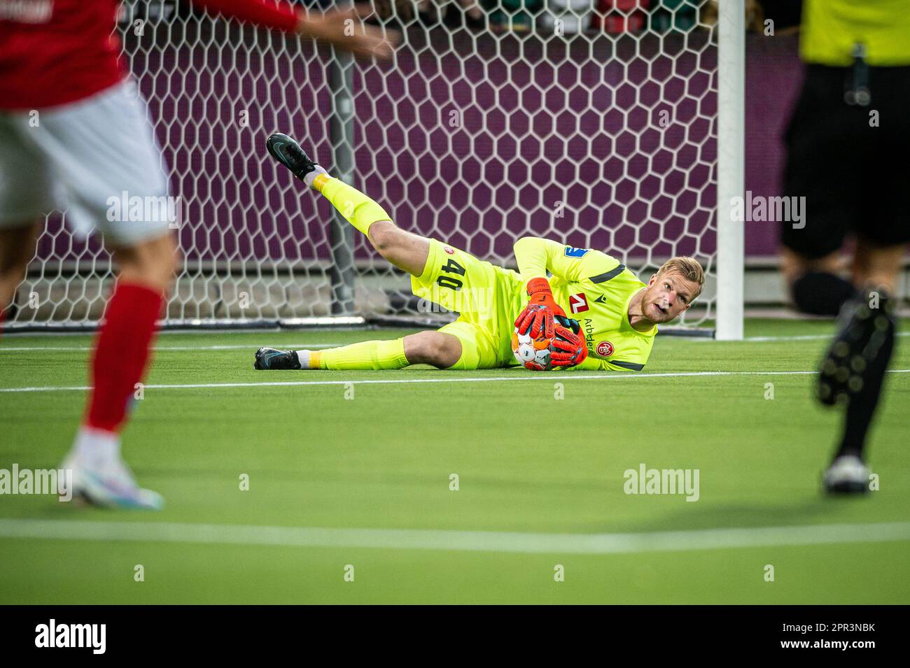 Silkeborg, Denmark. 25th Apr, 2023. Goalkeeper Nico Mantl (40) of ...