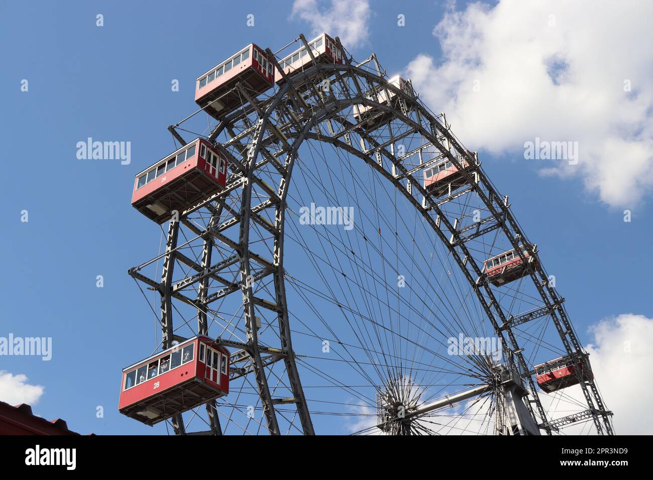 The Wiener Riesenrad Ferris Wheel, Prater ,Vienna, Austria, Europe ...