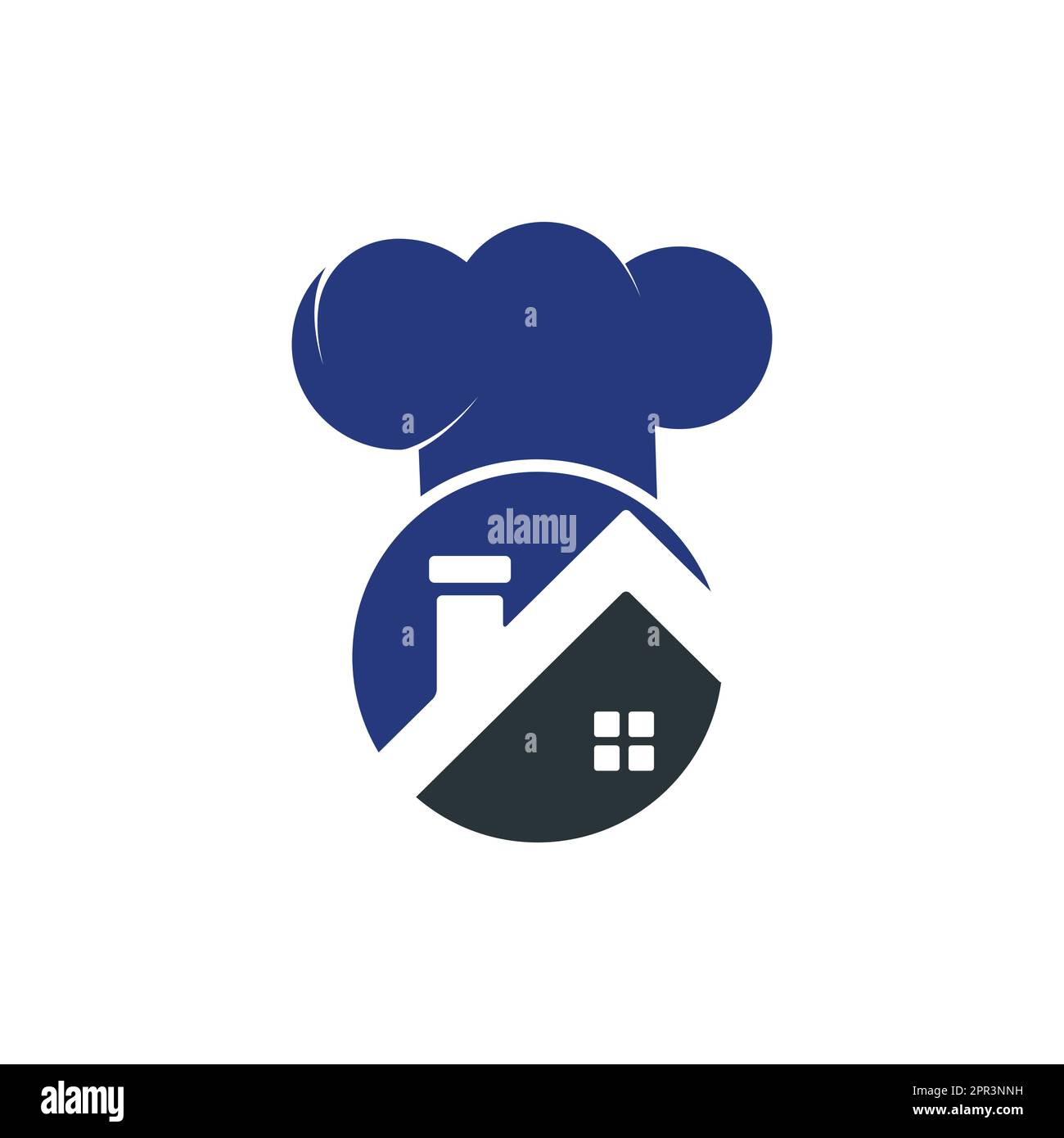 Home chef icon logo design. Cooking at home vector logo design Stock ...