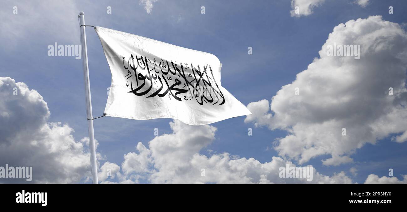flag of Taliban. flag of Afghanistan ,Afghanistan in the power of the ...
