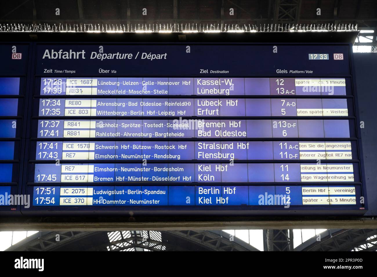 Deutsche Bahn Ankunft Hamburg