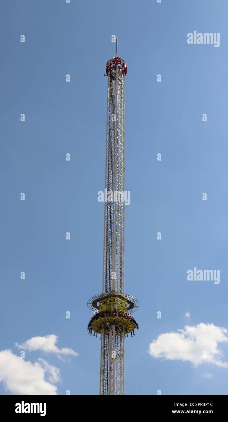 Prater Tower at Prater amusement park Vienna Stock Photo - Alamy