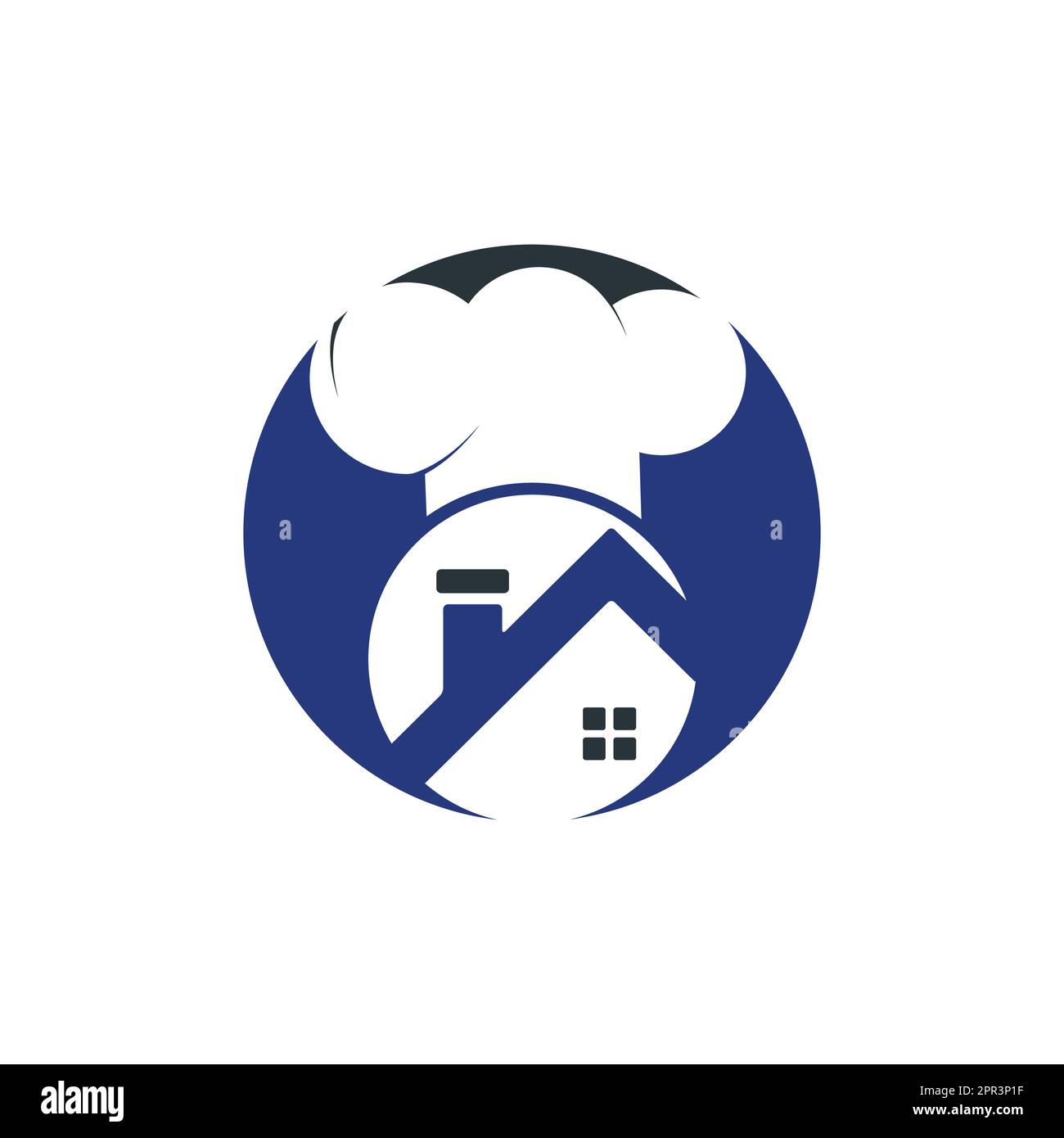 Home chef icon logo design. Cooking at home vector logo design Stock ...