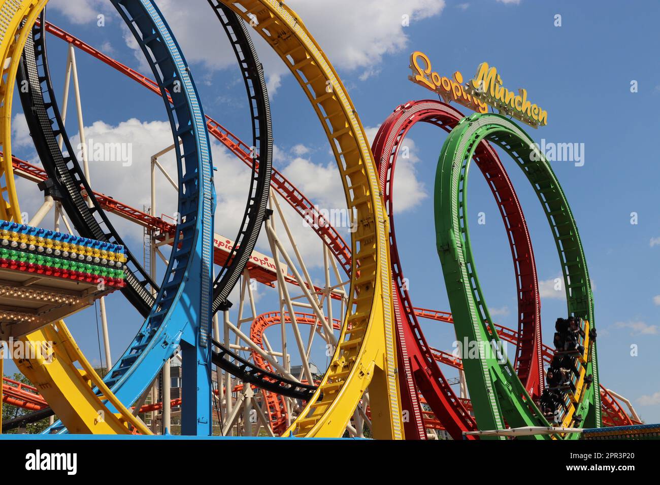 Olympia Looping at prater amusement park Vienna Stock Photo - Alamy