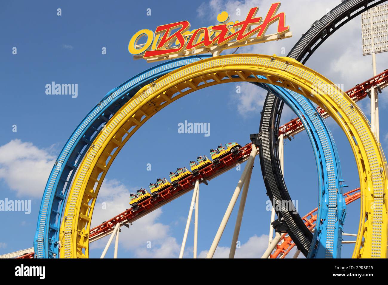 Olympia Looping at prater amusement park Vienna Stock Photo - Alamy