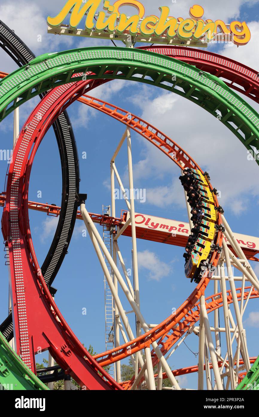 Olympia Looping at prater amusement park Vienna Stock Photo - Alamy