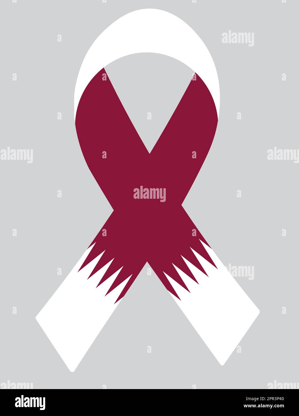 3D Flag of Qatar on ribbon Stock Vector Image & Art - Alamy