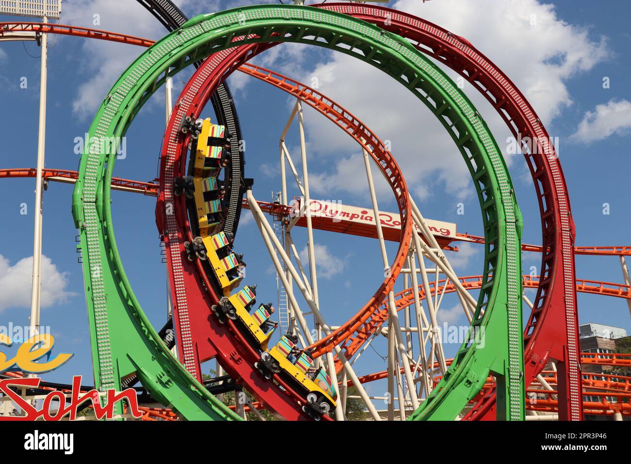 Olympia Looping at prater amusement park Vienna Stock Photo - Alamy