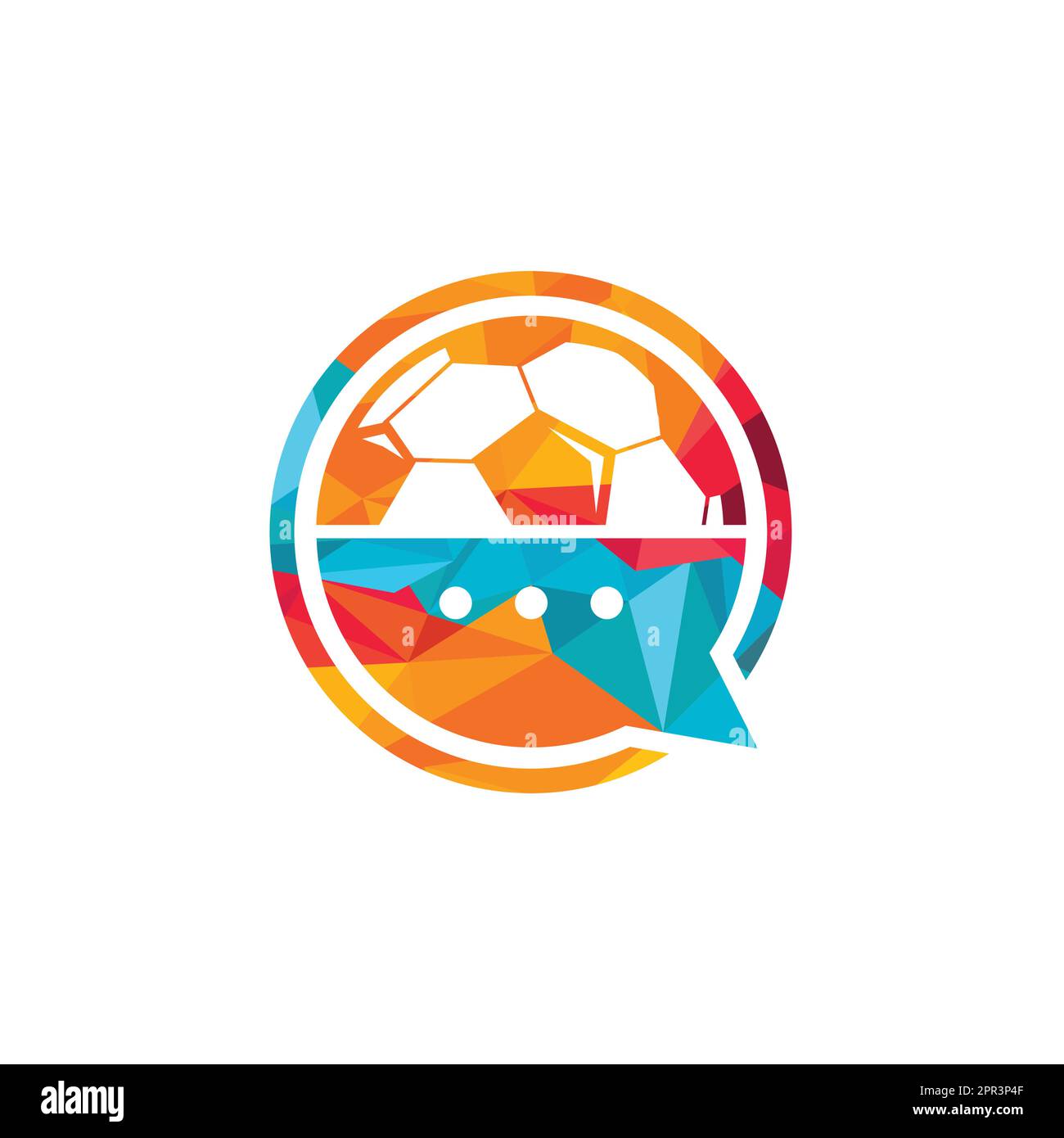 Football Talk vector logo design. Sports chat vector logo design ...