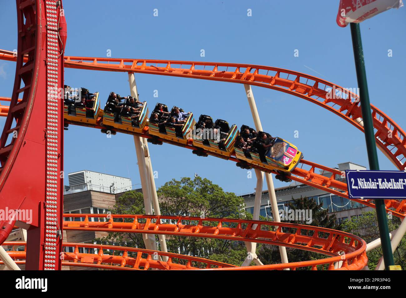Olympia Looping at prater amusement park Vienna Stock Photo - Alamy