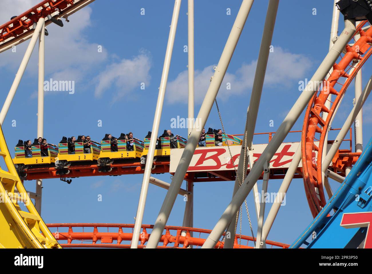 Olympia Looping at prater amusement park Vienna Stock Photo - Alamy