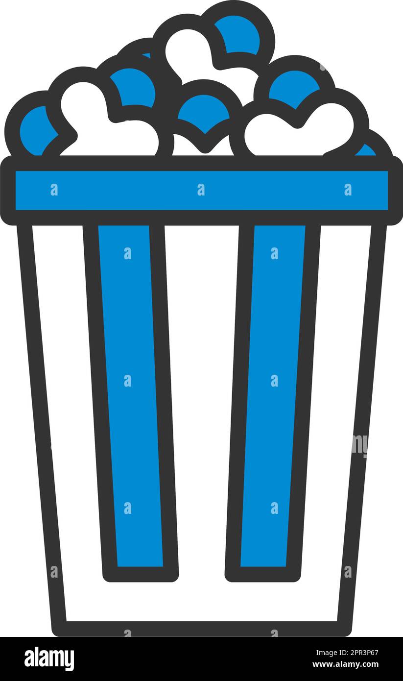 Popcorn with butter Stock Vector Images - Alamy