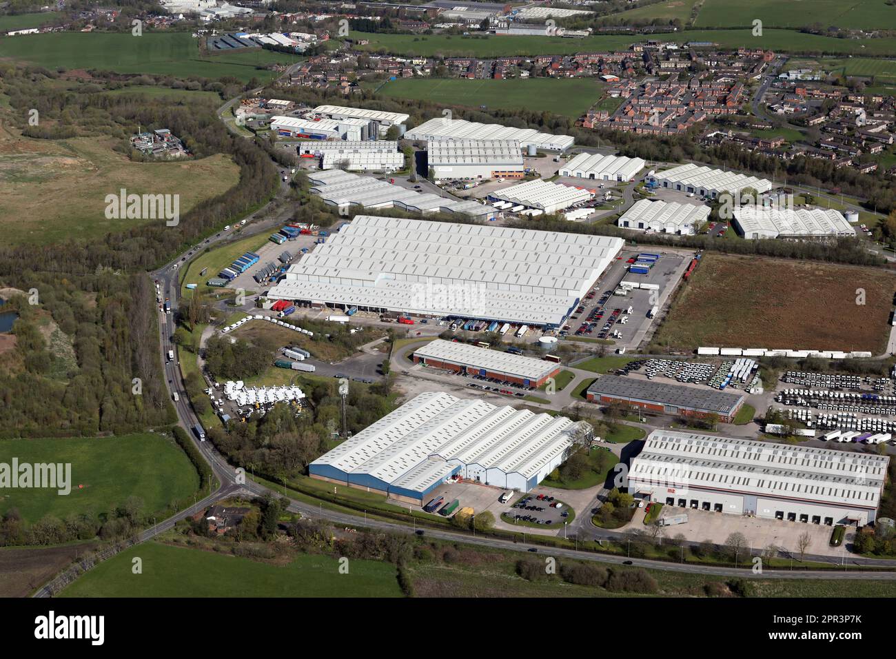 aerial view of the western half of Heywood Distribution Park Stock ...