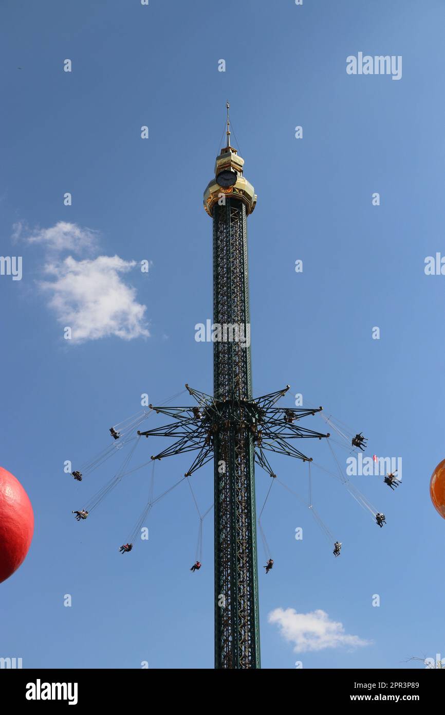Prater Tower at Prater amusement park Vienna Stock Photo - Alamy