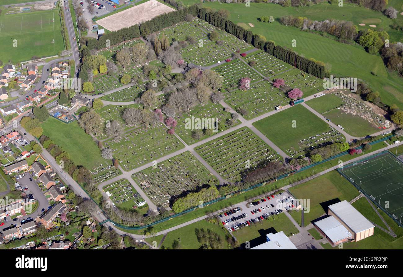 Aerial view cemeteries cemetery hi-res stock photography and images - Alamy