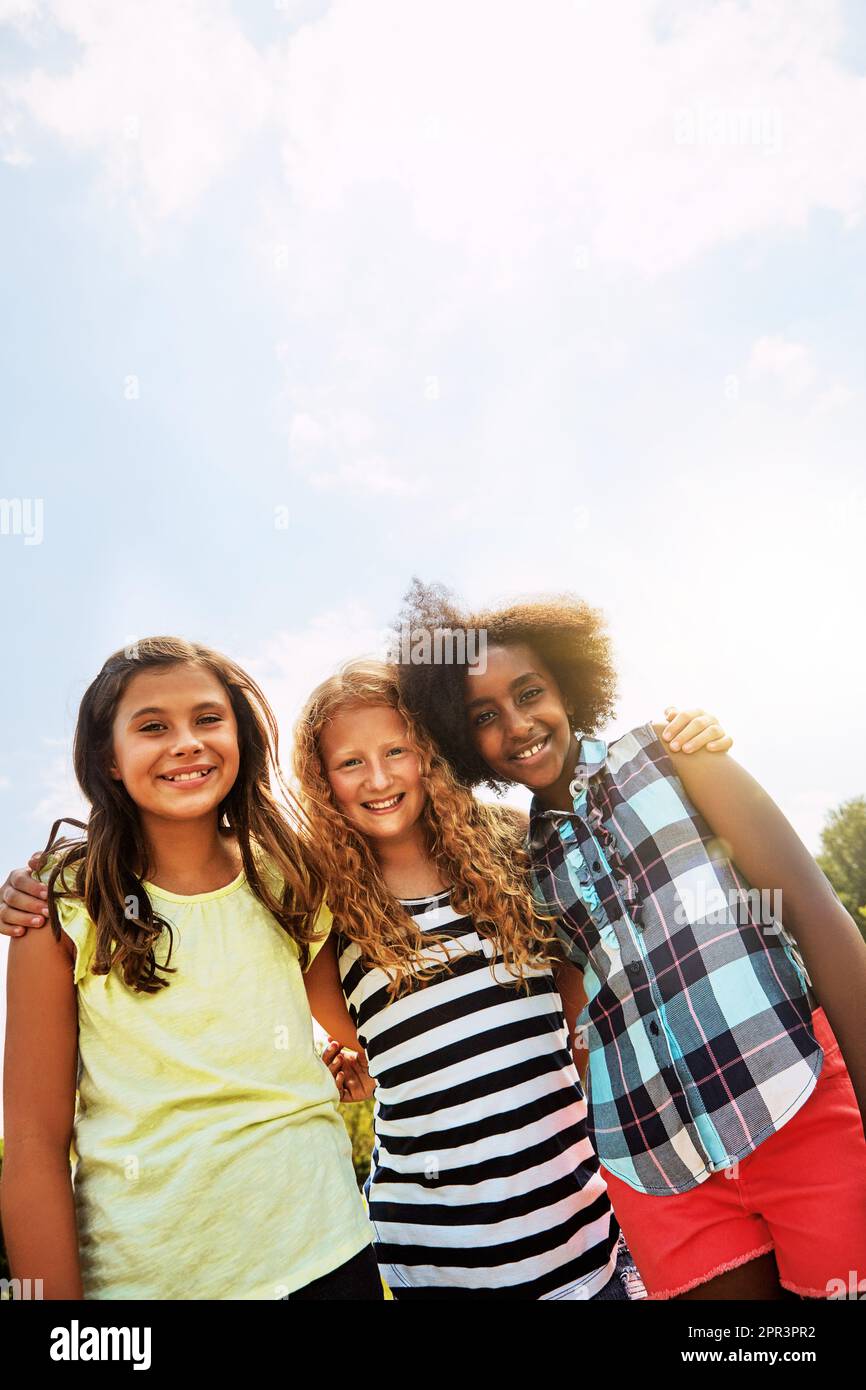 We stick together through everything. Portrait of a group of diverse ...