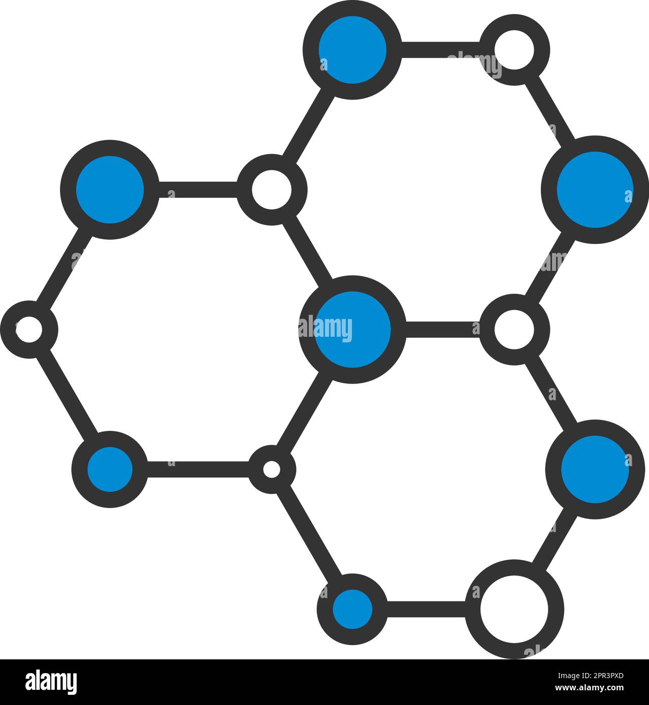 Icon Of Chemistry Hexa Connection Stock Vector Image & Art - Alamy