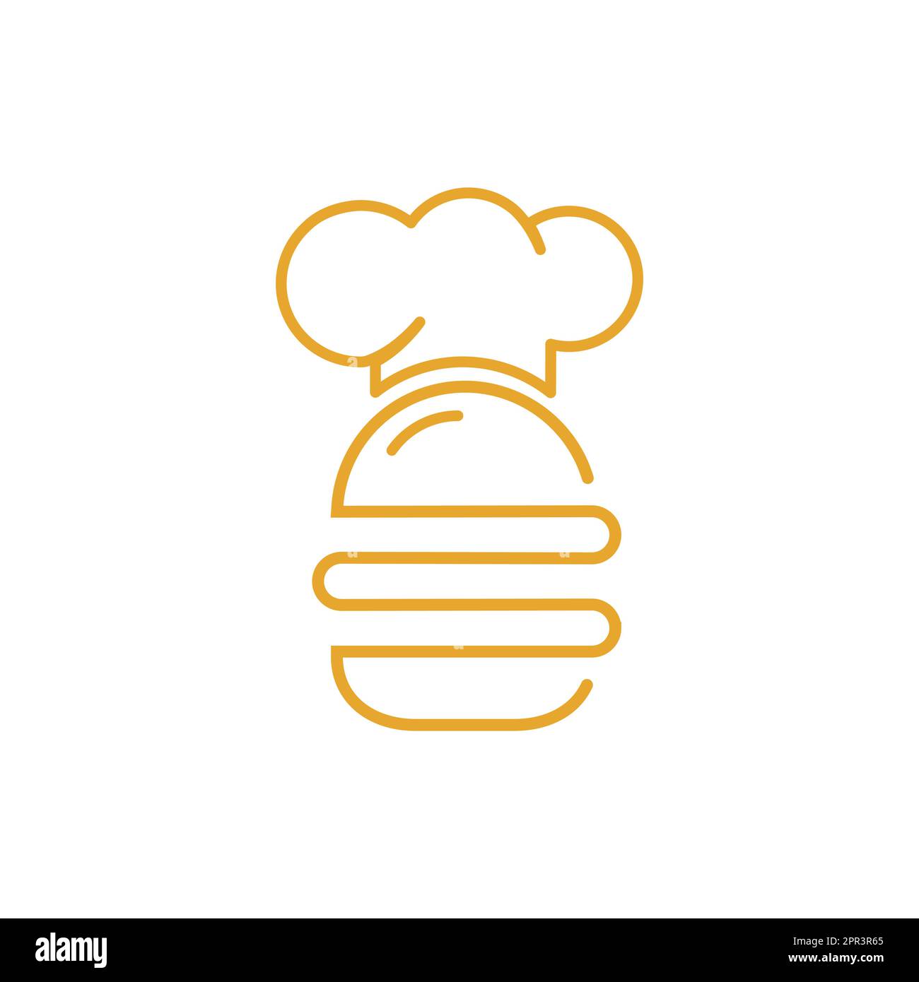 Burger chef vector logo design template. Retro fast food burger badge ...