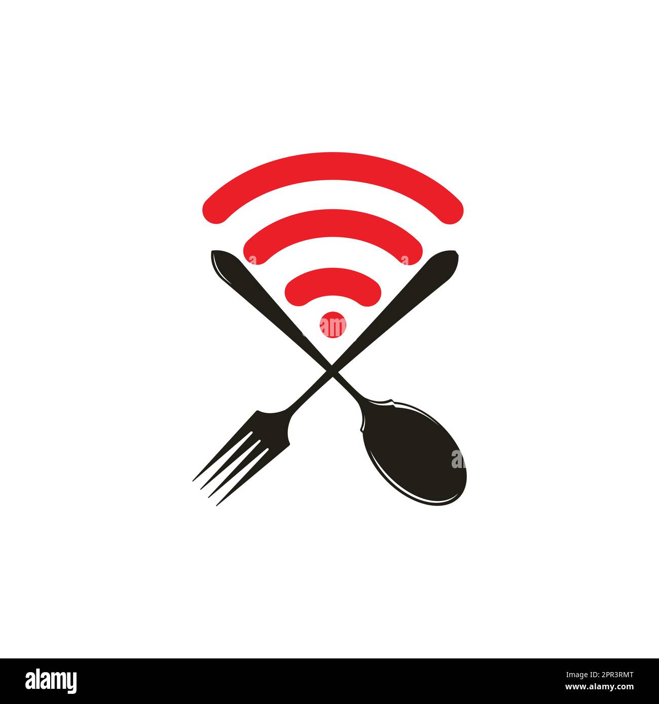 Food signal online food ordering logo design. Order food on internet ...