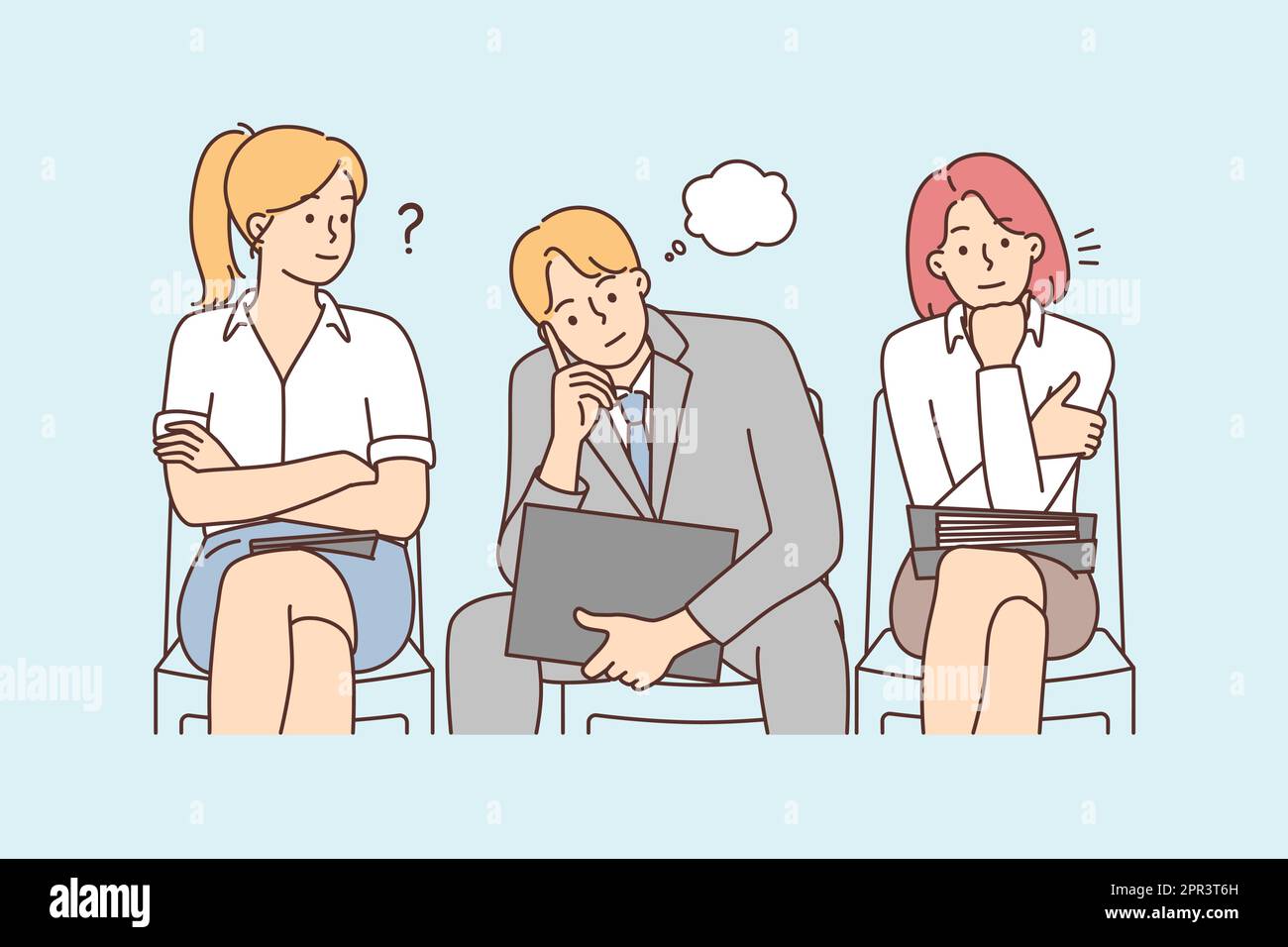 Long waiting line Stock Vector Images - Alamy