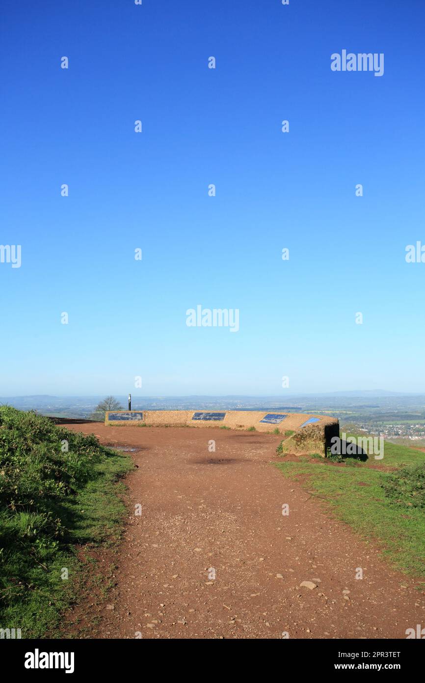 Viewpoint on the Clent hills, Worcestershire, England, UK Stock Photo ...
