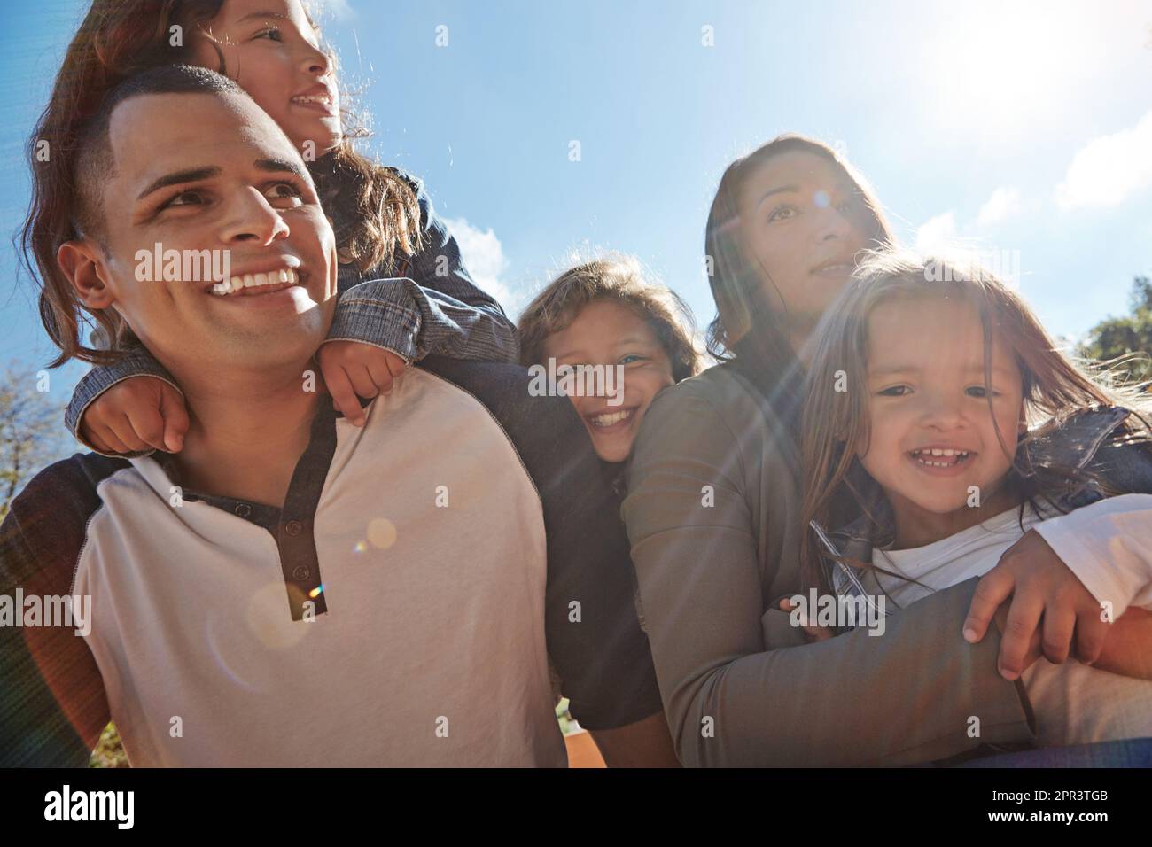 Family is a little heaven on earth. a happy family spending time ...