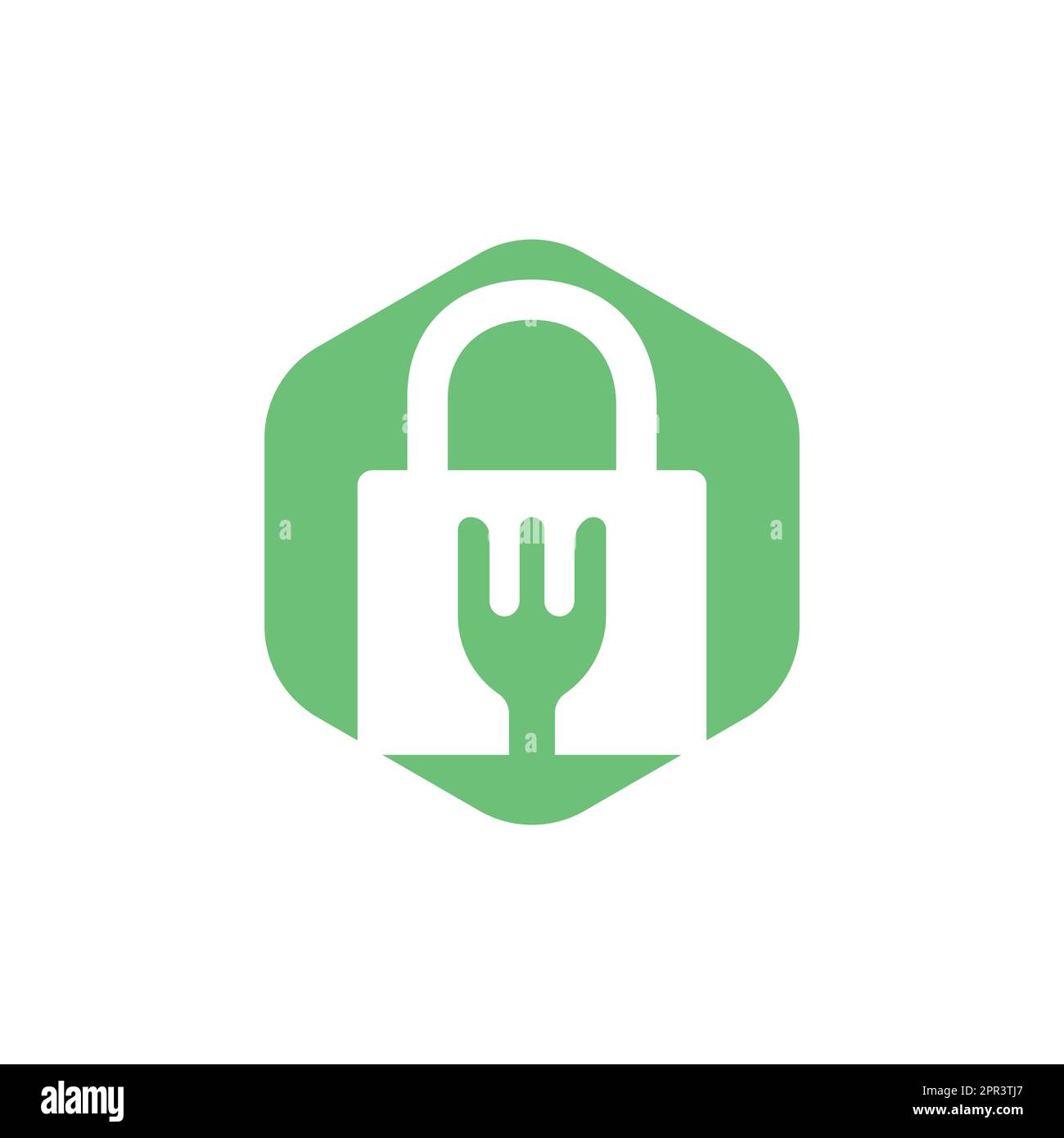 Food security vector logo design template. Food safety icon design ...