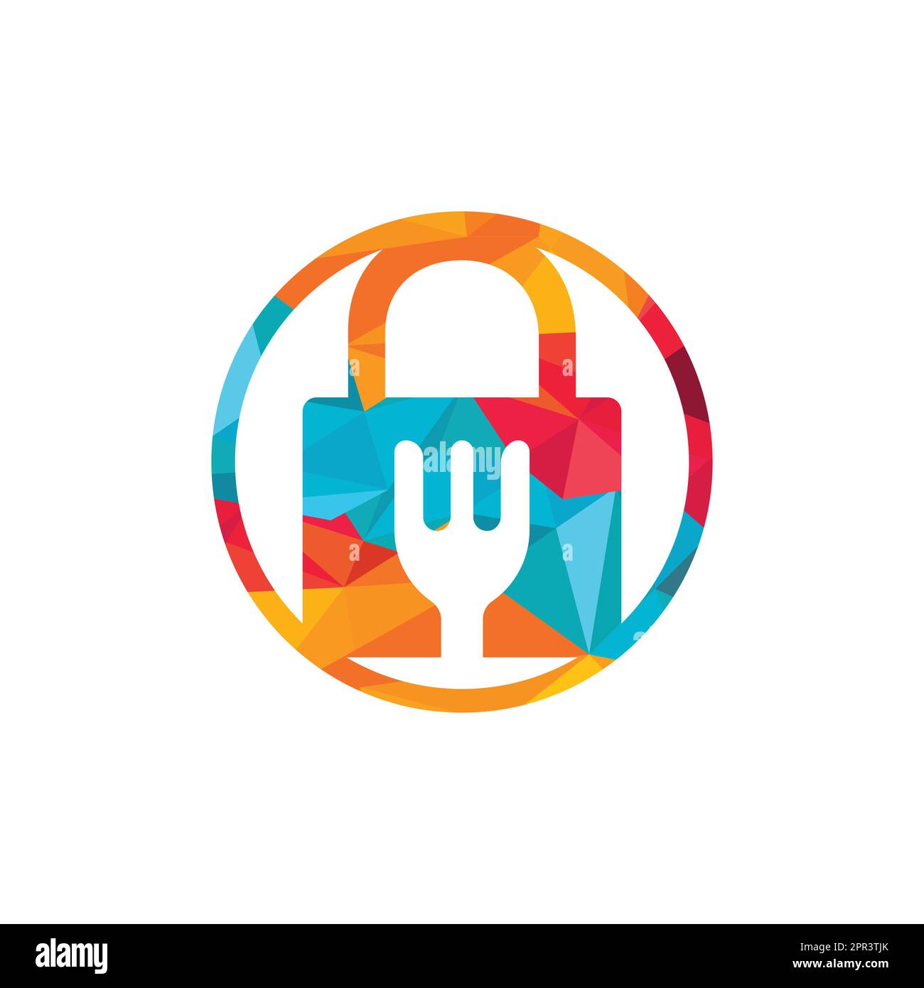 Food security vector logo design template. Food safety icon design ...