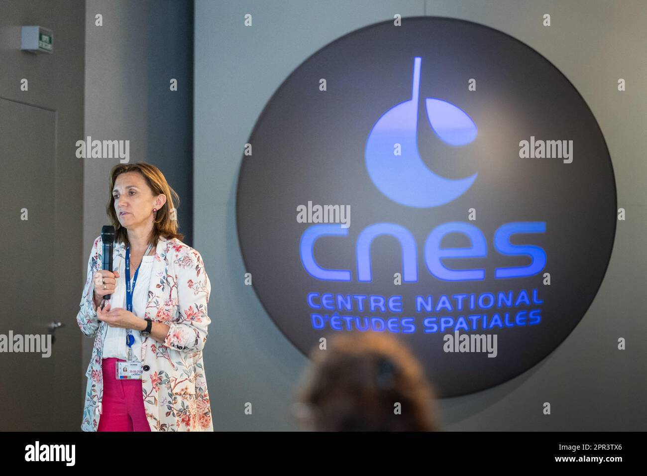 Toulouse, France. 25th Apr, 2023. CNES Director of orbital systems ...