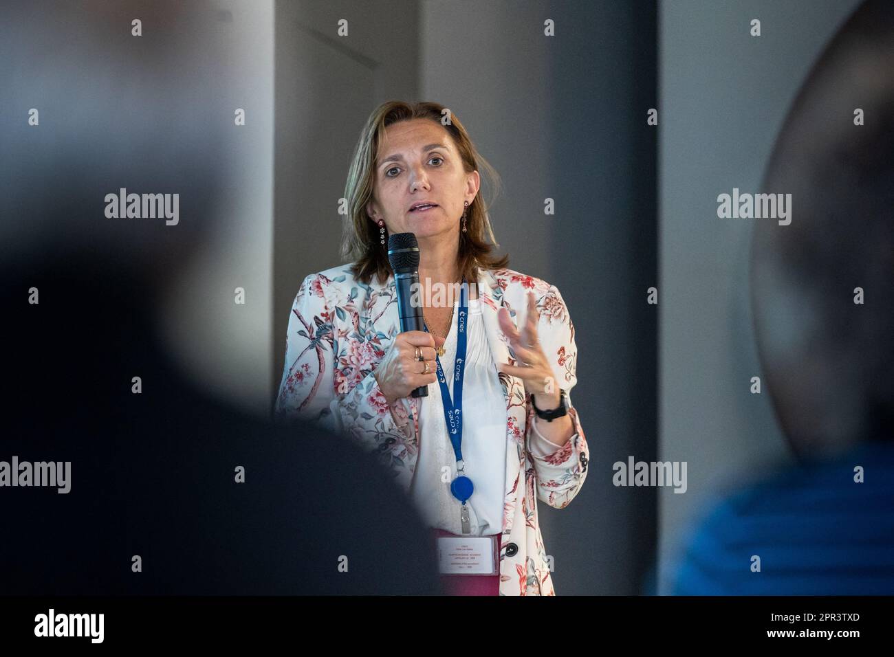 Toulouse, France. 25th Apr, 2023. CNES Director of orbital systems ...