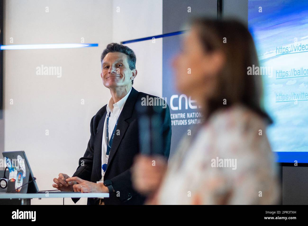 Toulouse, France. 25th Apr, 2023. CNES Assistant Director of Balloons ...