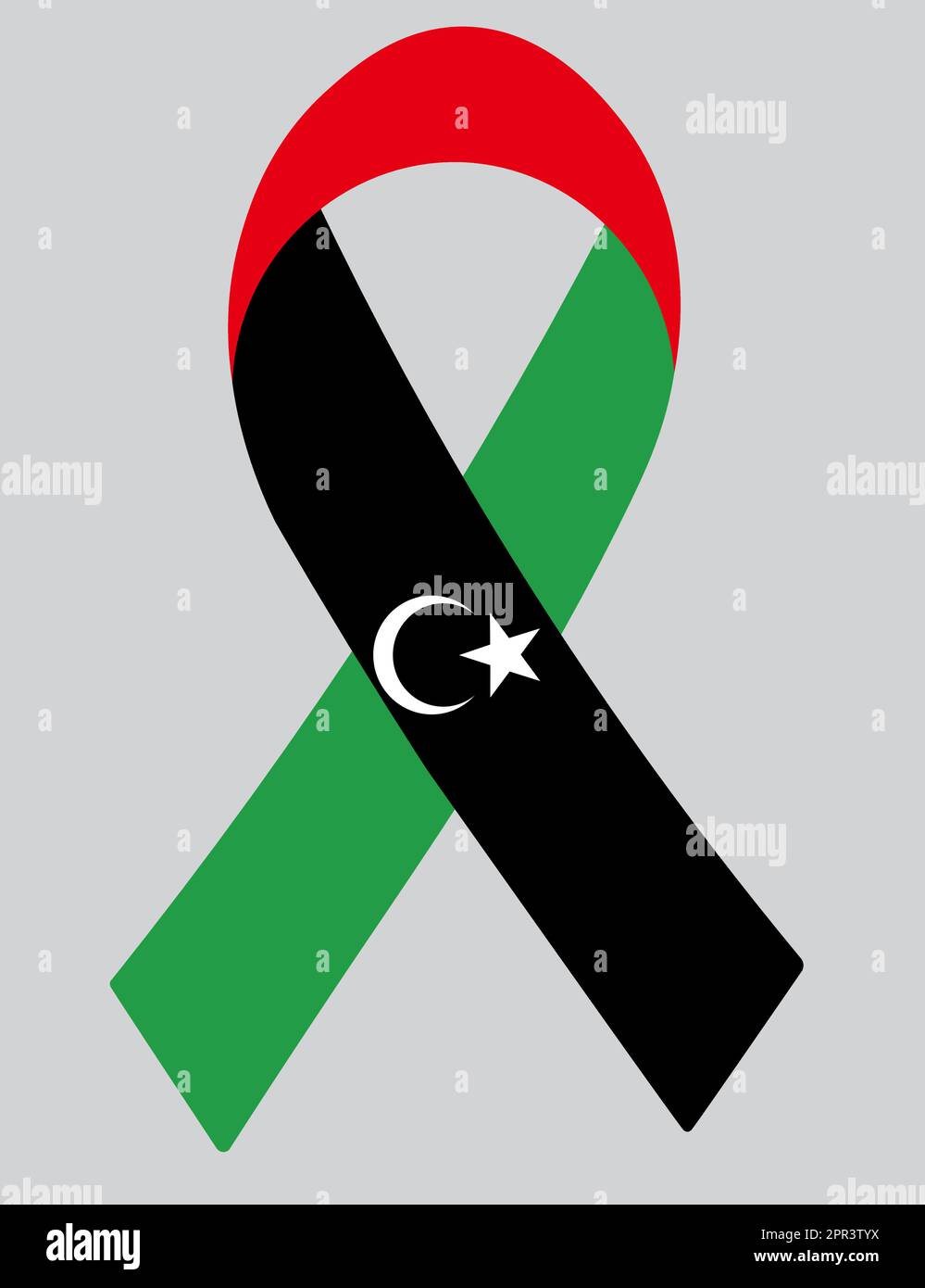 3D Flag of Libya on ribbon Stock Vector Image & Art - Alamy