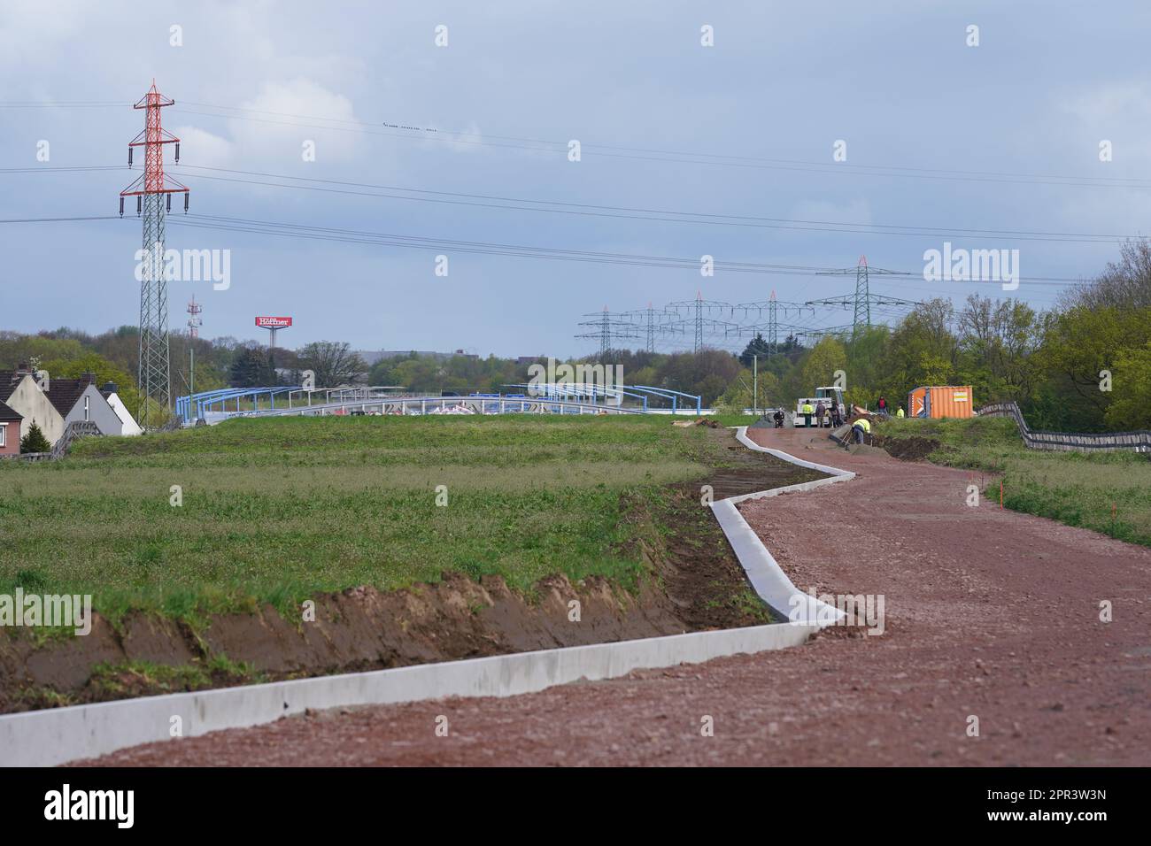 Hamburg, Germany. 26th Apr, 2023. View of the future park on the ...