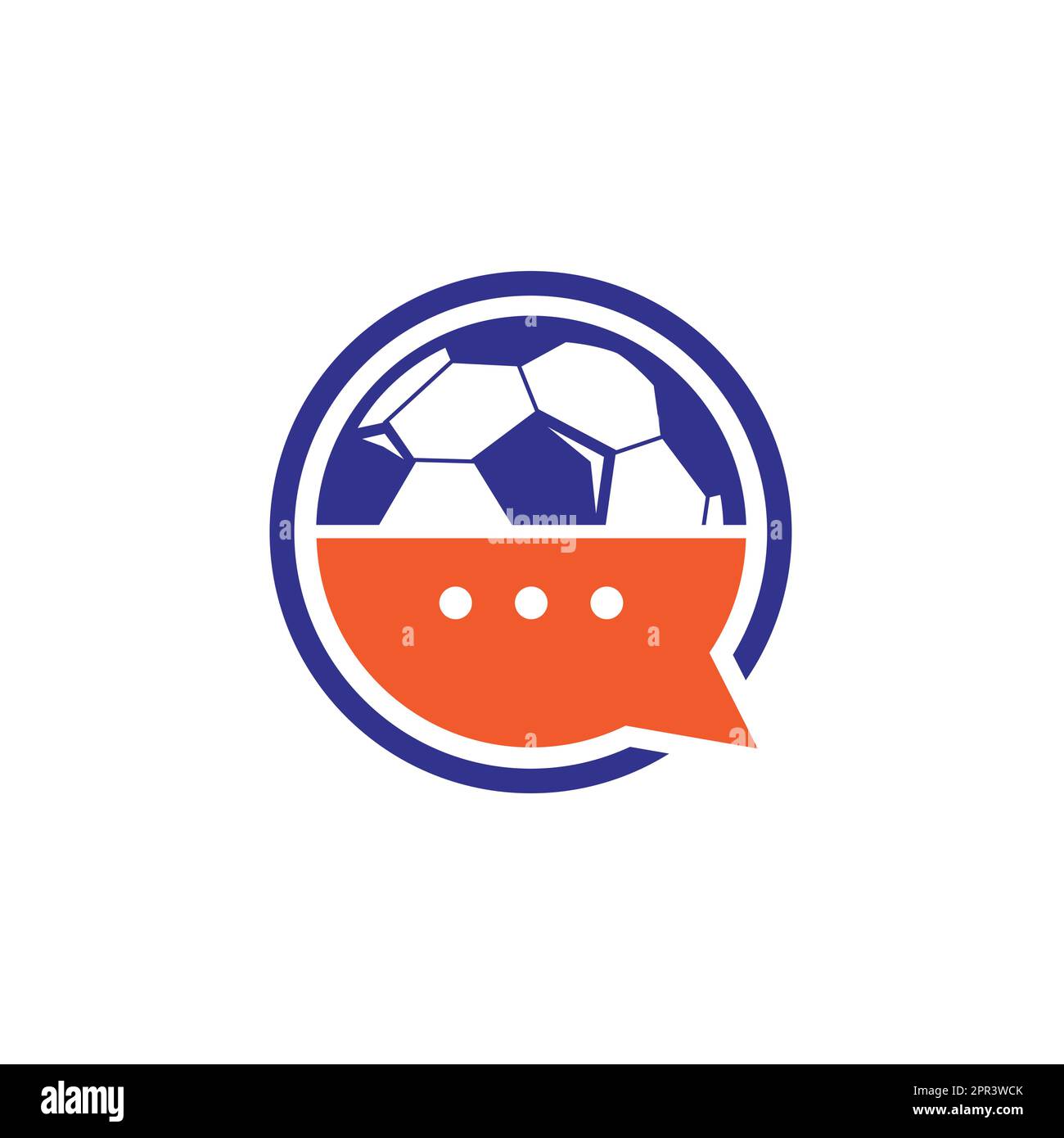 Football Talk vector logo design. Sports chat vector logo design ...
