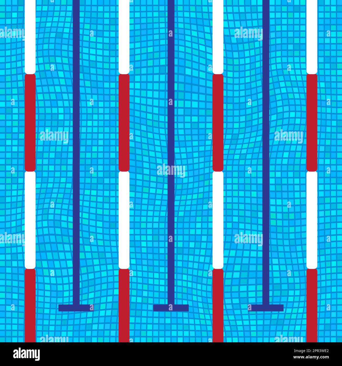 Sport Swimming Pool Texture. Transparent Wave Surface Reflect. Blue ...