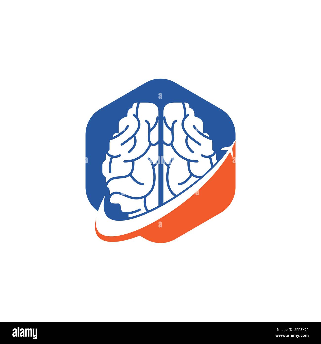 Smart travel vector logo design. Brain travel logo icon design Stock ...