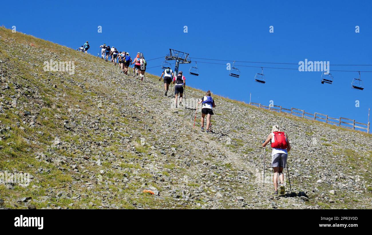 Ultra tour 4 des massifs. Trail running marathon UT4M. Race through the ...