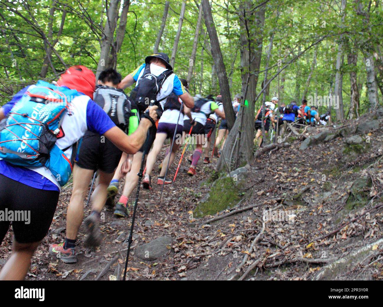 Ultra tour 4 des massifs. Trail running marathon UT4M. Race through the mountains around ...
