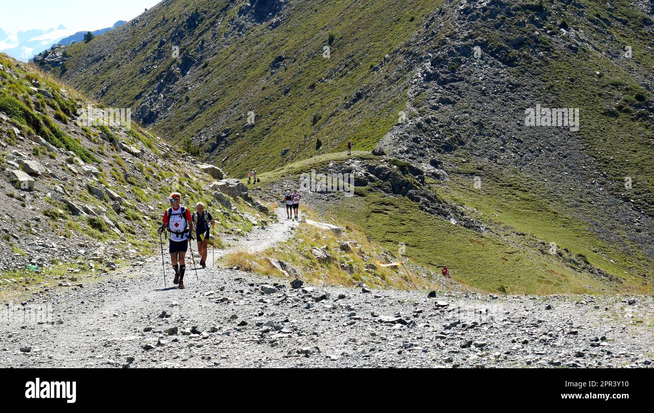 Ultra tour 4 des massifs. Trail running marathon UT4M. Race through the ...