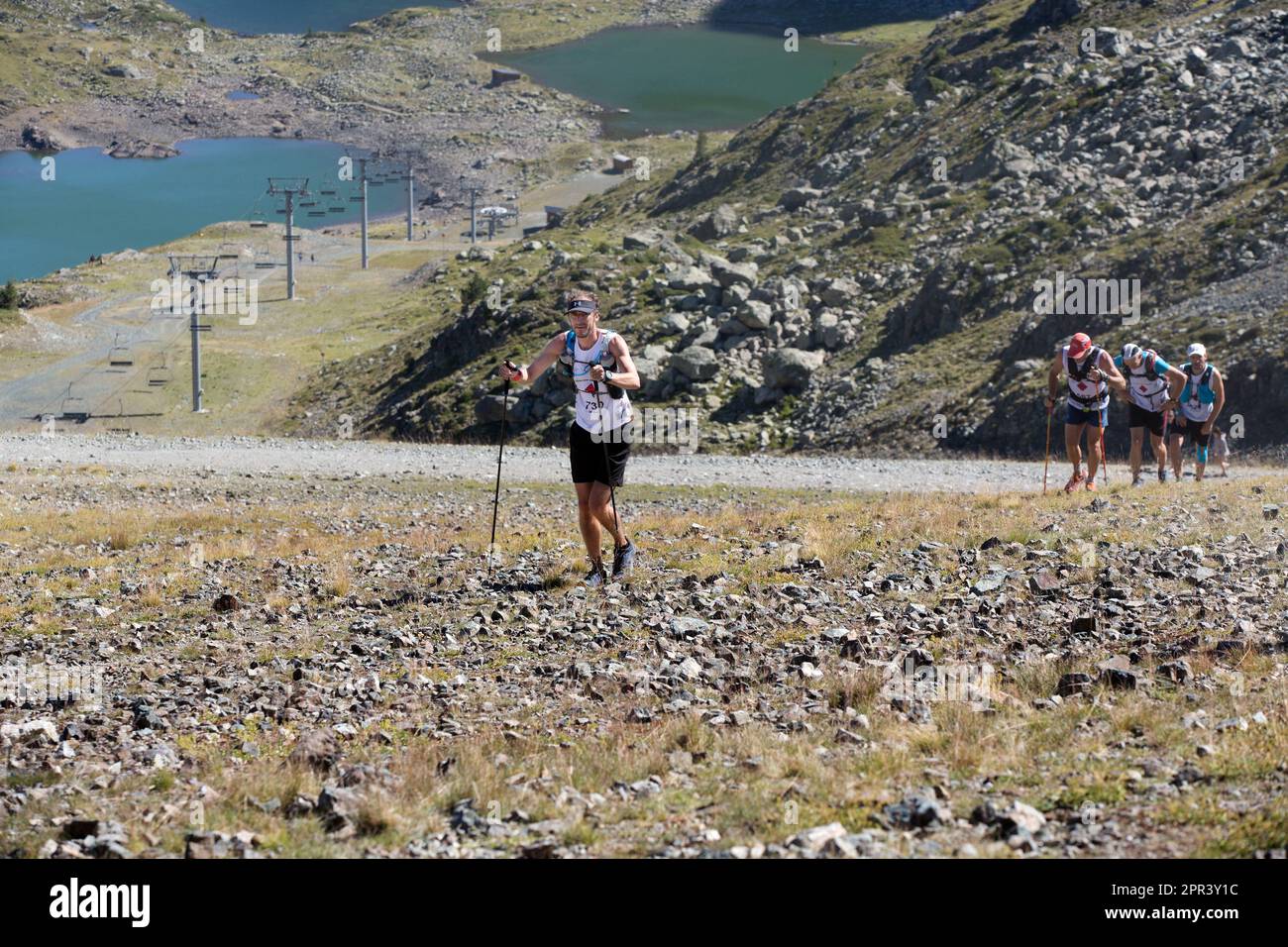 Ultra tour 4 des massifs. Trail running marathon UT4M. Race through the ...
